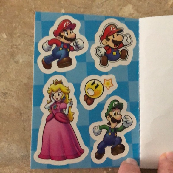 Nintendo | Other | Miniature Super Mario Luigi Nintendo Sticker Book ...